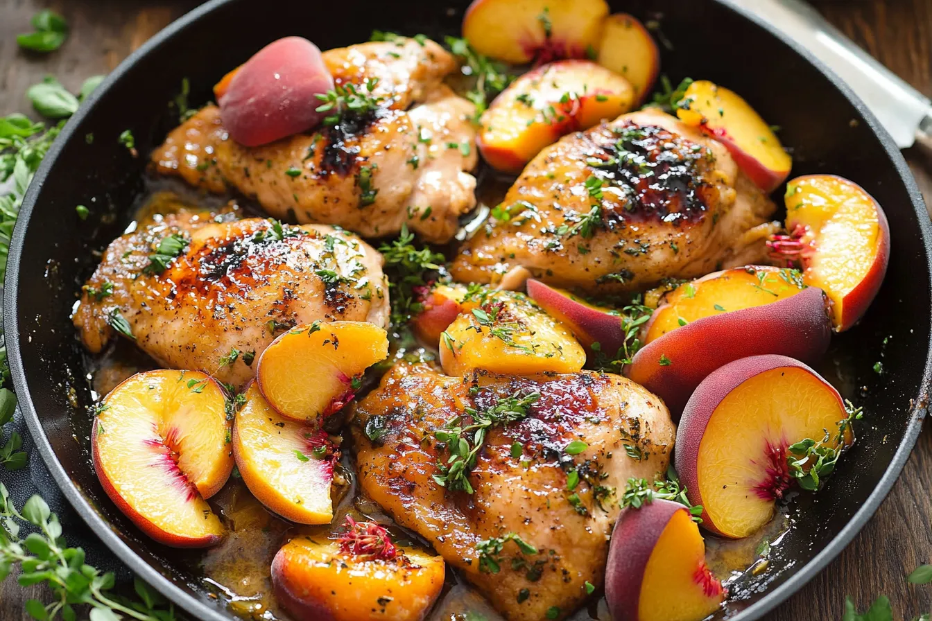 Savory Chicken with Peaches A Delicious Recipe Adventure