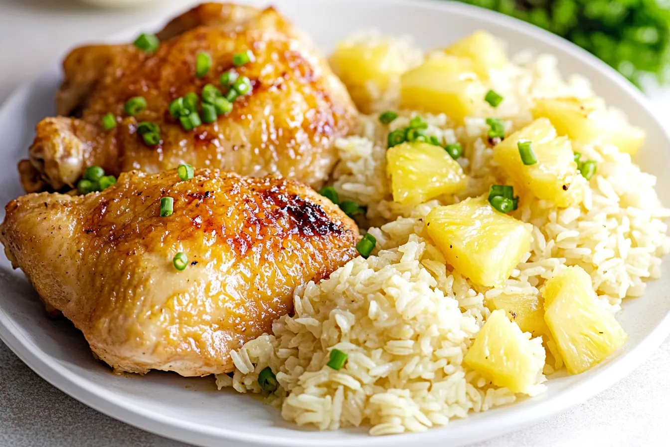 Savory Pineapple Chicken and Rice Easy Delicious Recipe